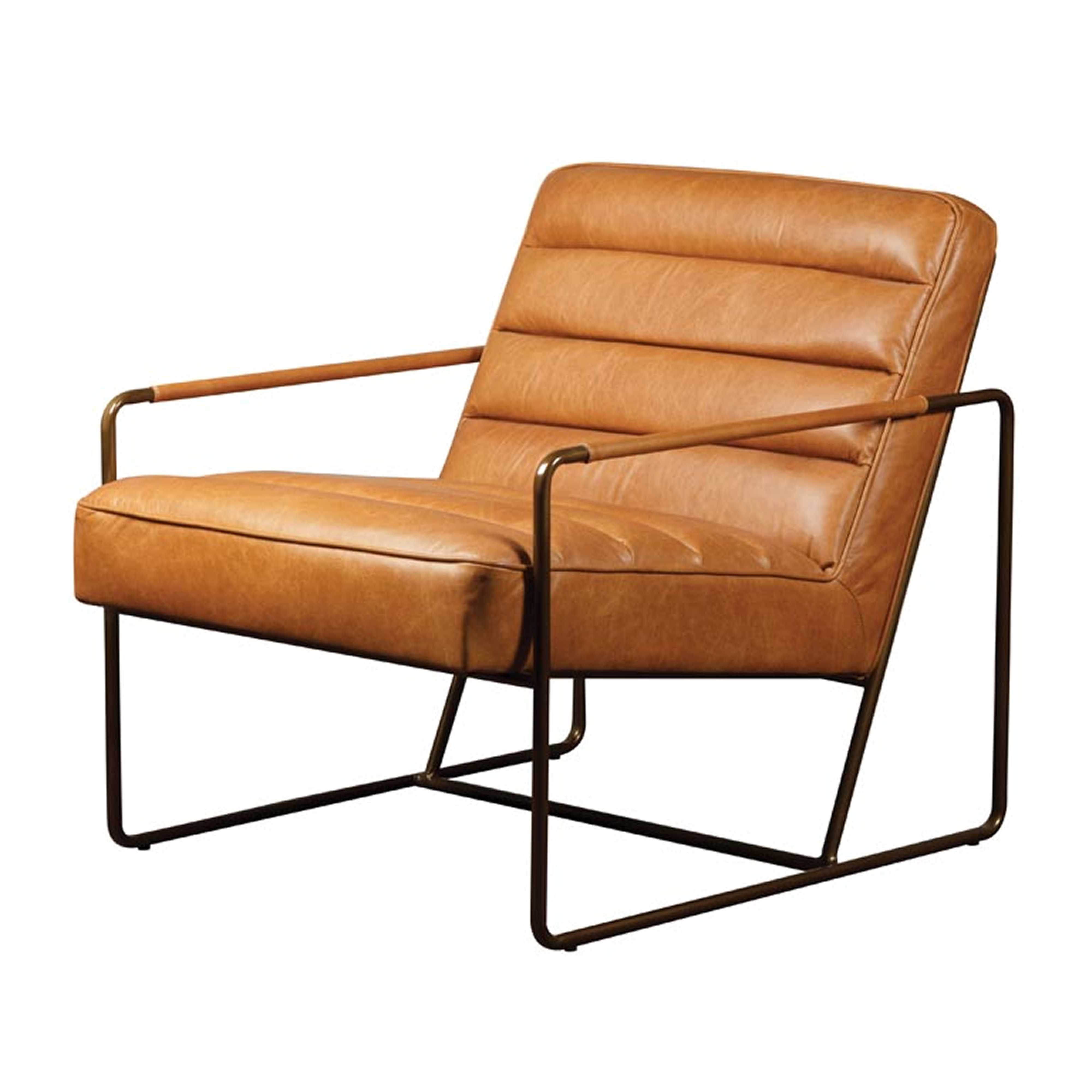 Makine Leather Armchair with Iron Frame | M. Kelly Interiors – M.Kelly ...